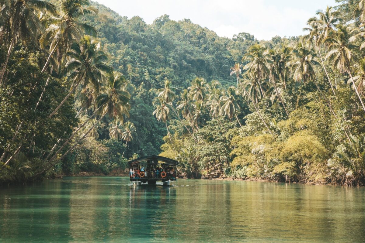 Cruising Down Loboc River, Bohol Philippines