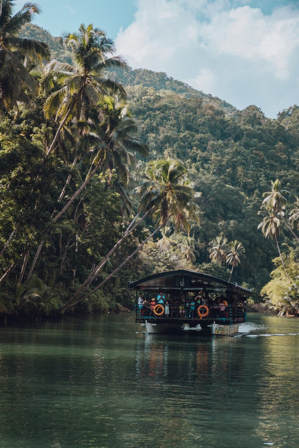 Cruising Down Loboc River, Bohol Philippines