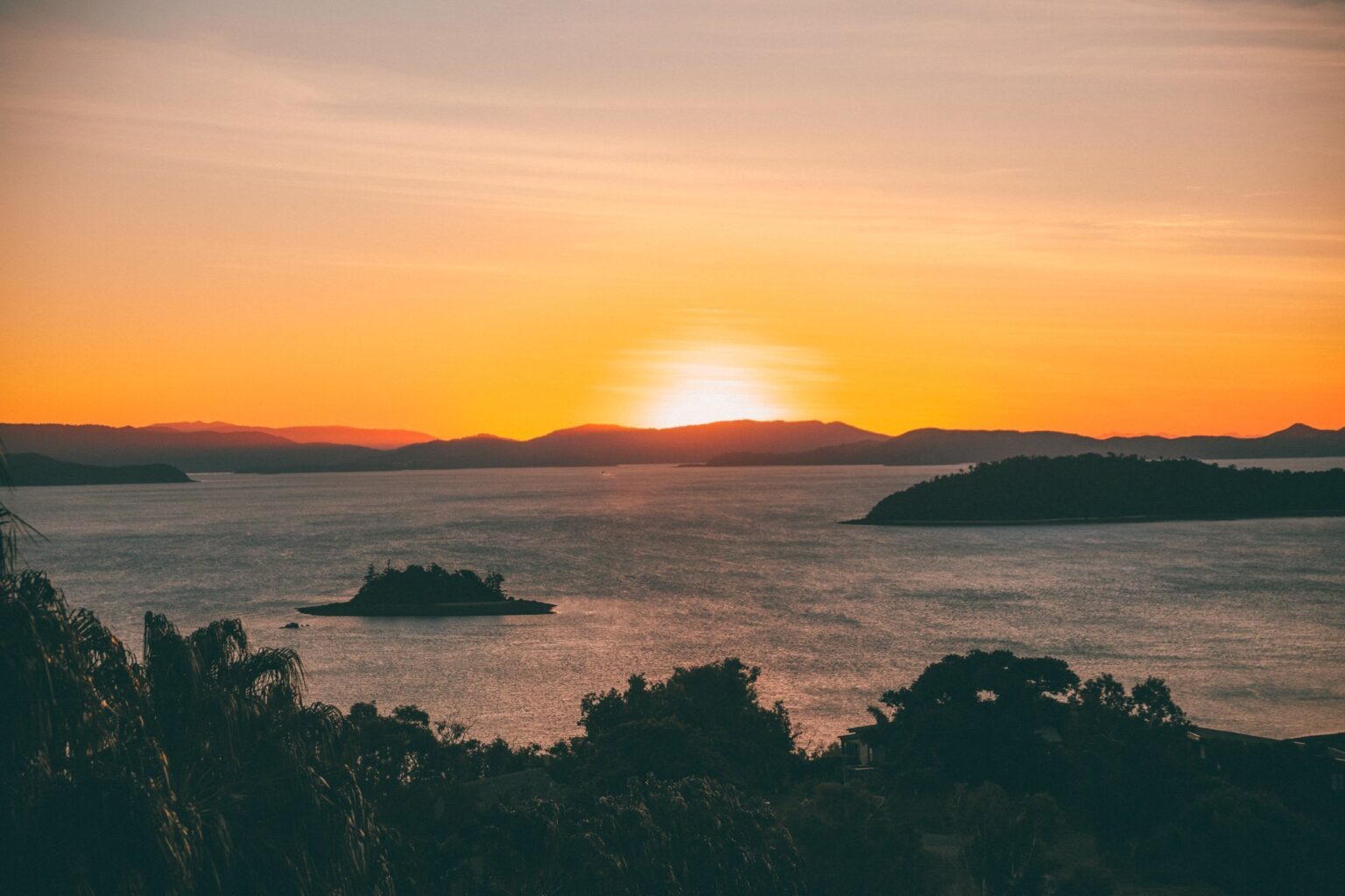 One Tree Hill is the Best Sunset Point on Hamilton Island