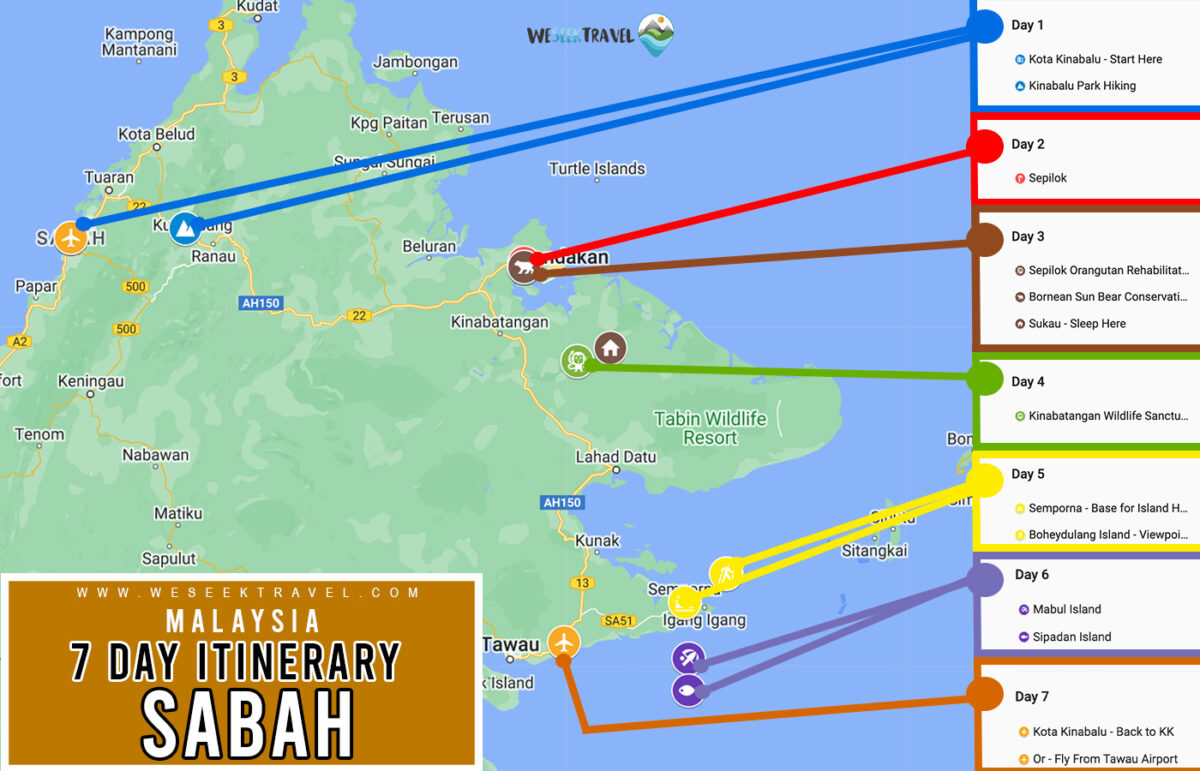 Sabah Itinerary 7 Days - Top Things to Do in Sabah Borneo in 2023 – We ...