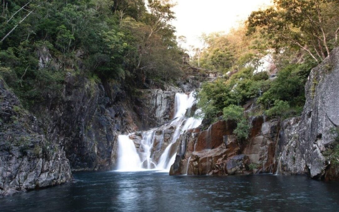Hiking in the Behana Gorge to Clamshell Falls from Cairns