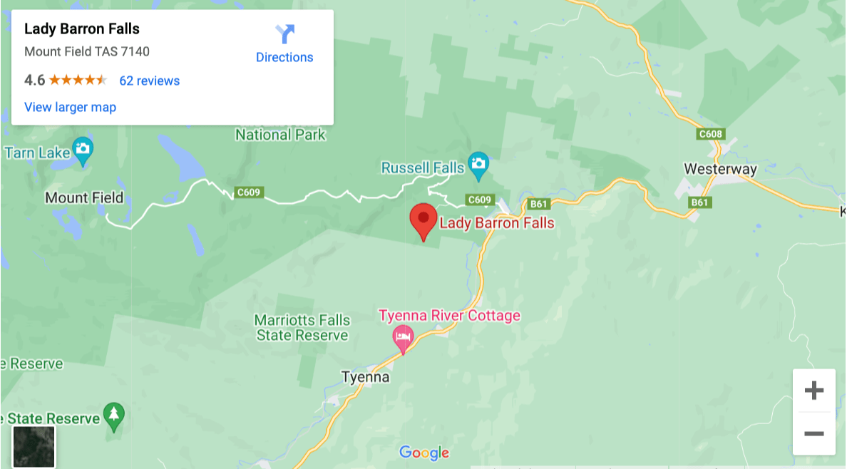 How to visit Lady Barron Falls, Tasmania