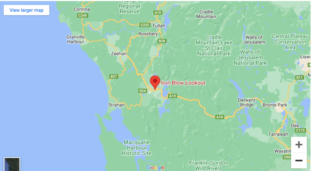 Visiting the Iron Blow Lookout Near Gormanston, Tasmania