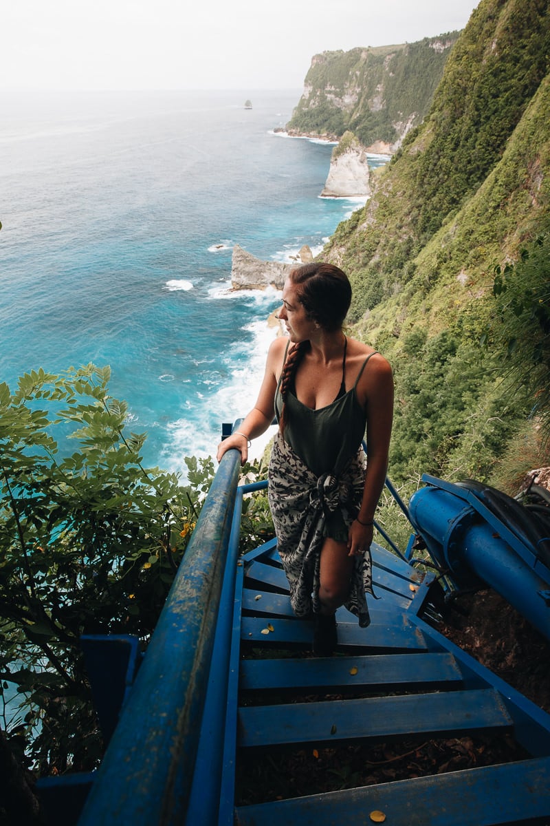 Peguyangan Waterfall & Famous Blue Staircase, Nusa Penida