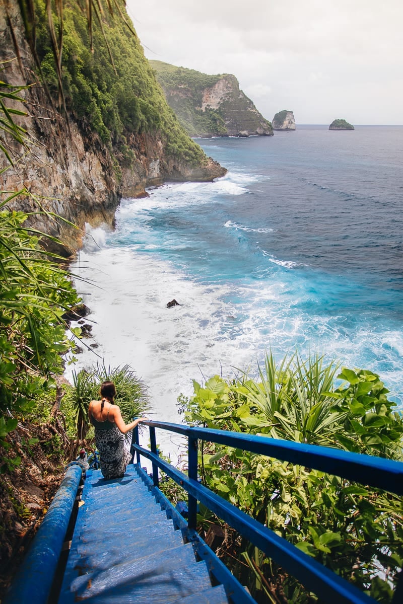 Peguyangan Waterfall & Famous Blue Staircase, Nusa Penida