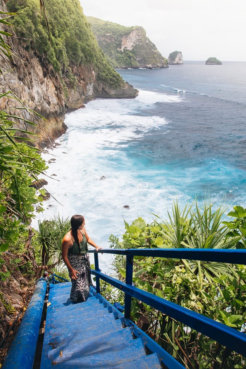 Peguyangan Waterfall & Famous Blue Staircase, Nusa Penida