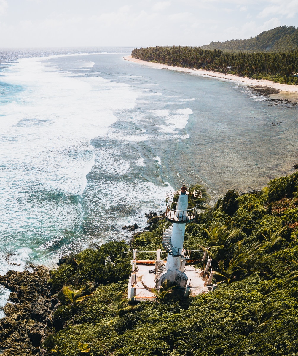 Abandoned Siargao Lighthouse on Pacifico Beach