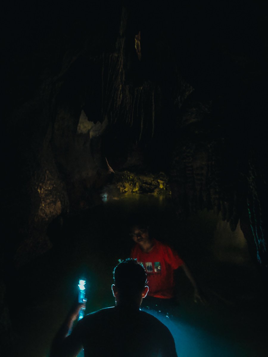 Visiting the Tayangban Cave Pool on Siargao Island