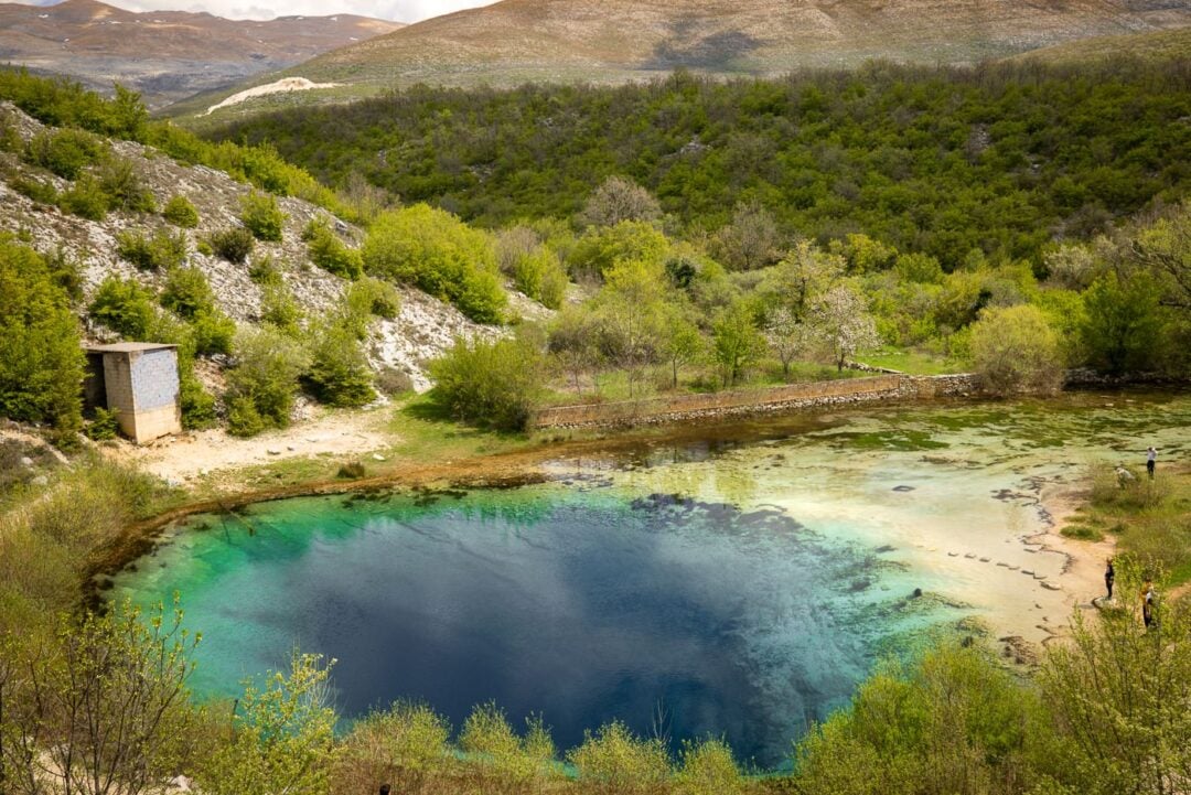 Cetina River Spring (Eye of the Earth) in Croatia