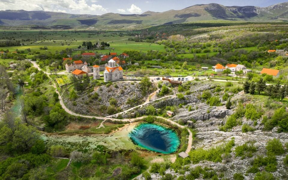 Cetina River Spring (Eye of the Earth) in Croatia
