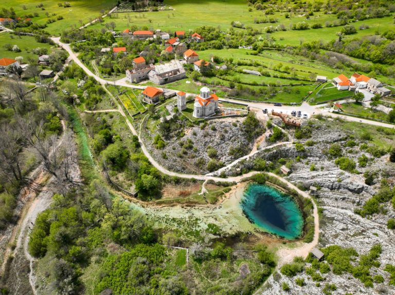 Cetina River Spring (Eye of the Earth) in Croatia