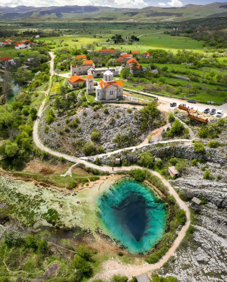 Cetina River Spring (Eye of the Earth) in Croatia