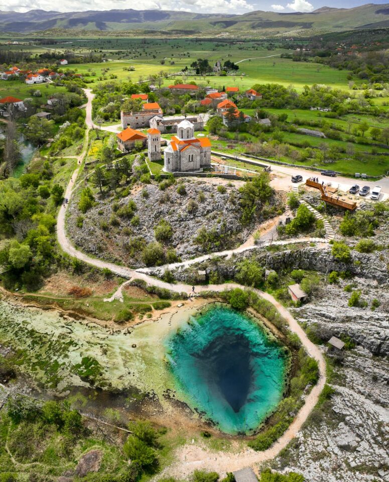 Cetina River Spring (Eye of the Earth) in Croatia