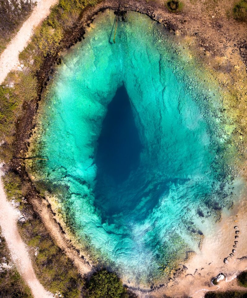 Cetina River Spring (Eye of the Earth) in Croatia