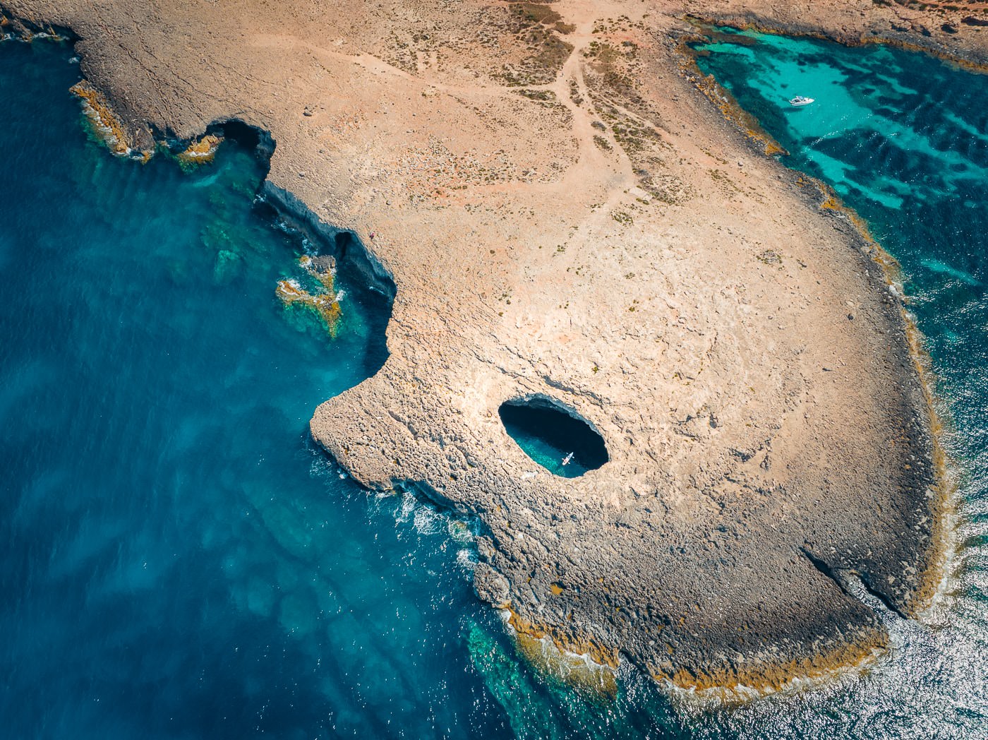 Coral Lagoon Malta - An Incredible Natural Sea Cave – We Seek Travel