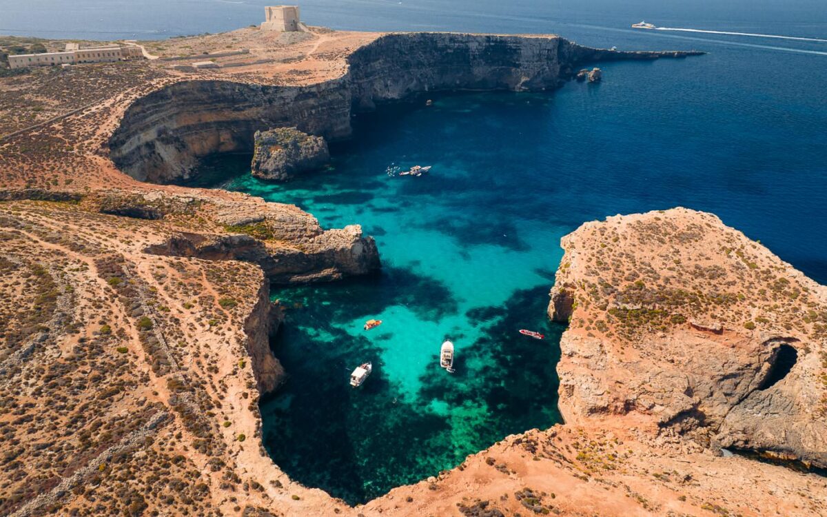 Crystal Lagoon on Comino Island is a Hidden Gem in Malta