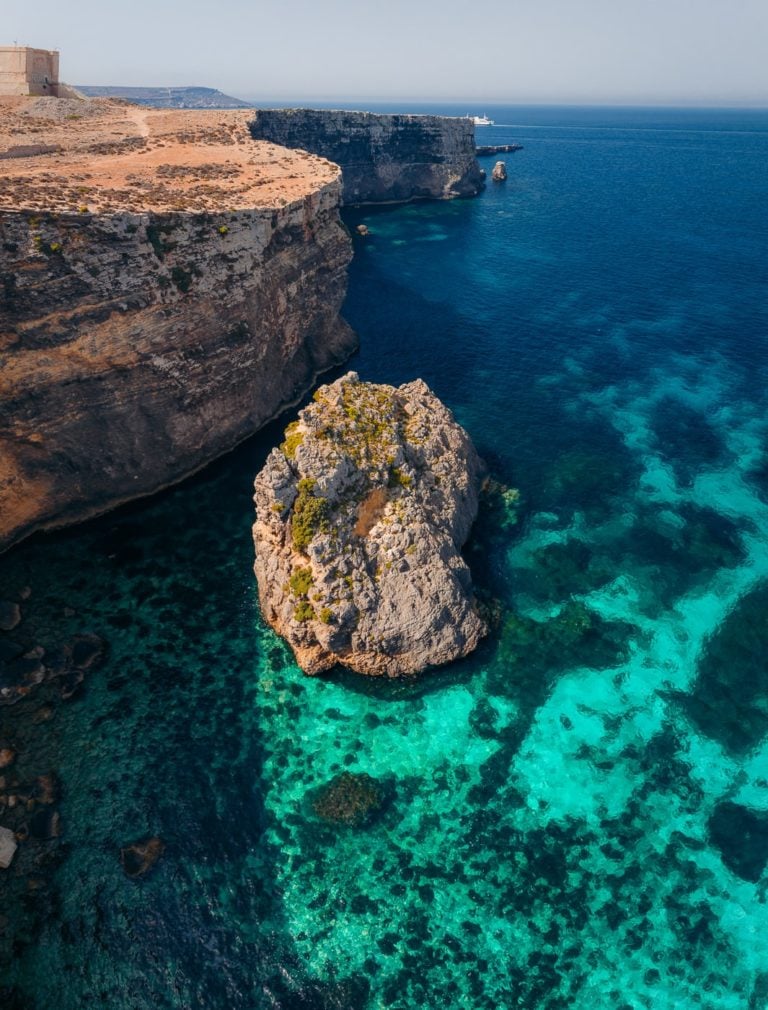 Crystal Lagoon on Comino Island is a Hidden Gem in Malta
