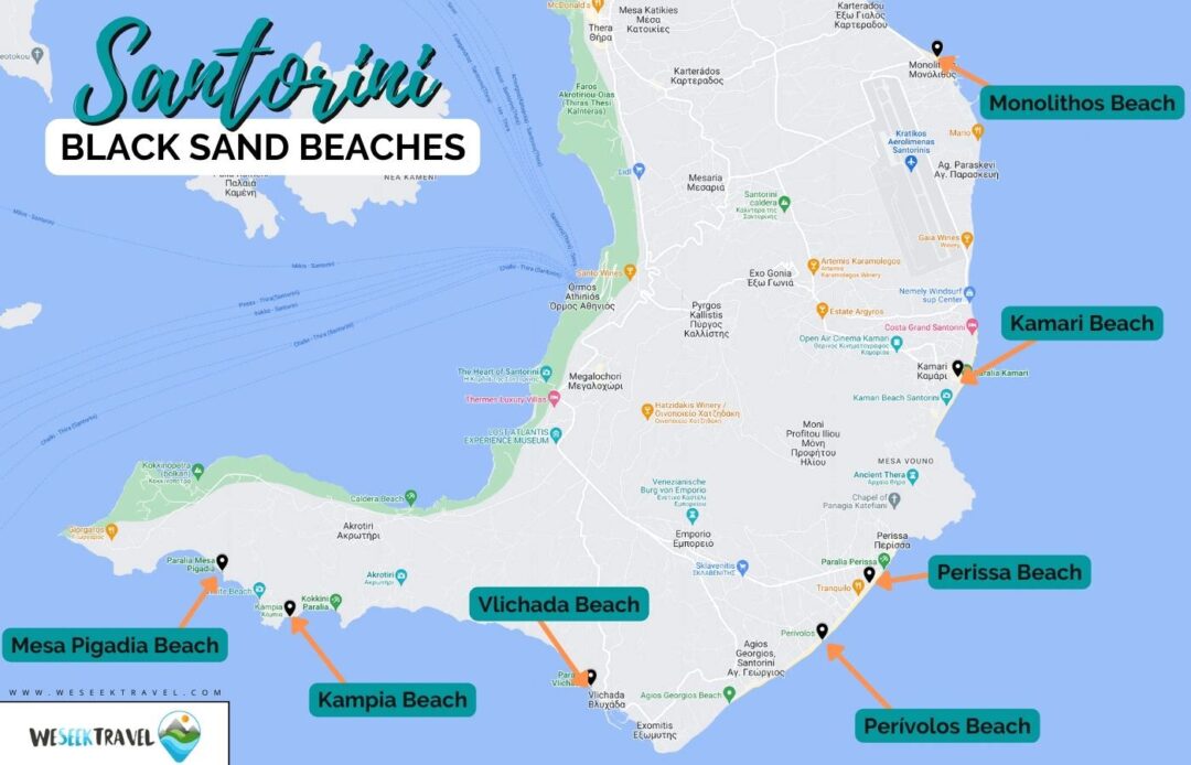 9 Awesome Black Sand Beaches in Santorini, Greece