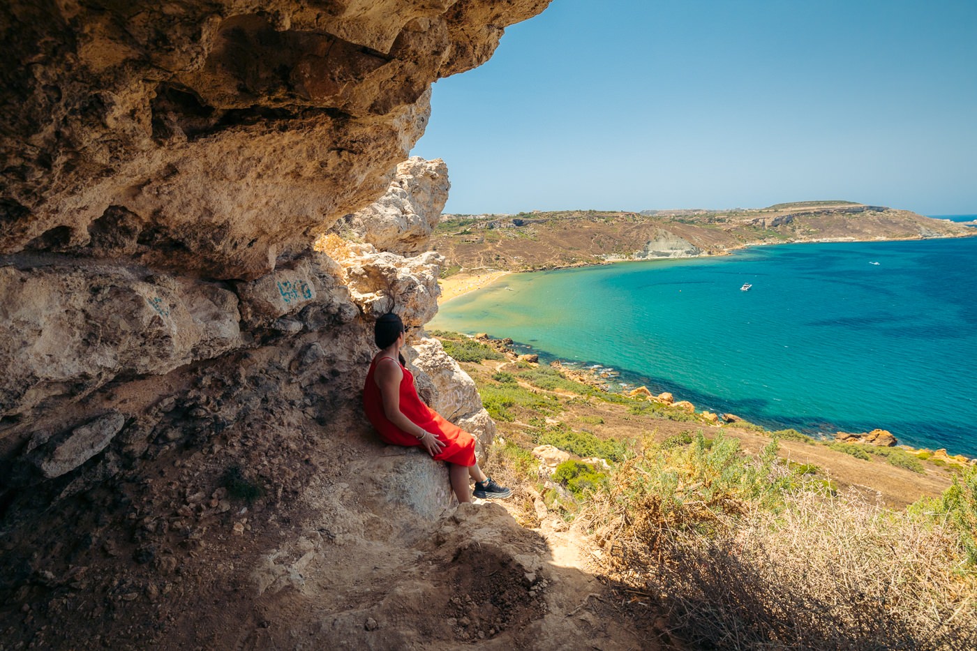 Exploring Tal Mixta Cave Gozo at Ramla Bay - Malta – We Seek Travel