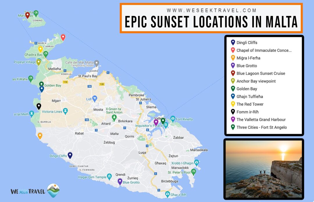 12 Must-Visit Locations to Watch the Sunset in Malta