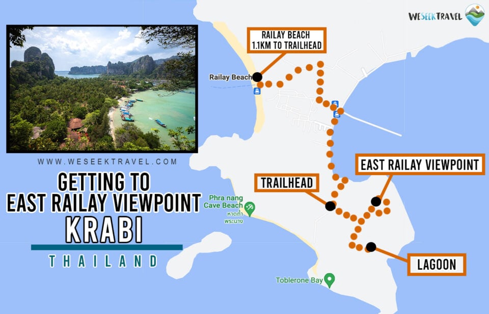 East Railay Viewpoint & Princess Lagoon Hike, Railay Beach