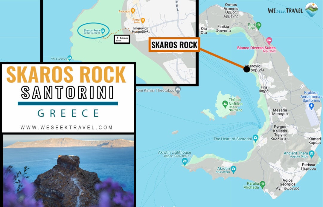 How to Hike to Skaros Rock in Santorini (Imerovigli)