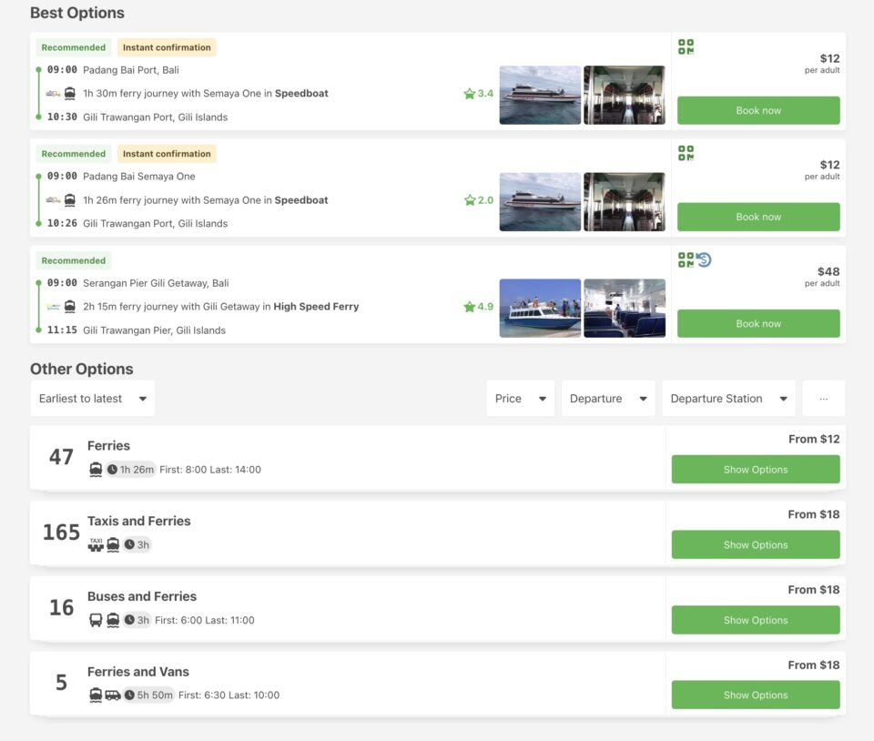 How to Get to Gili Trawangan from Bali by Ferry & Speed Boat