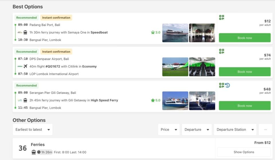 How to Get from Bali to Lombok by Ferry or Flight