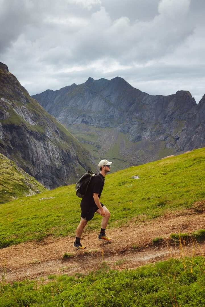 Ryten Hike to Kvalvika Beach Viewpoint in Lofoten, Norway
