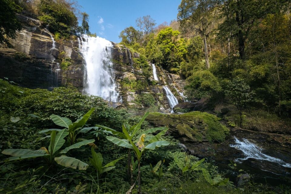 Wachirathan Waterfall in Doi Inthanon, Thailand