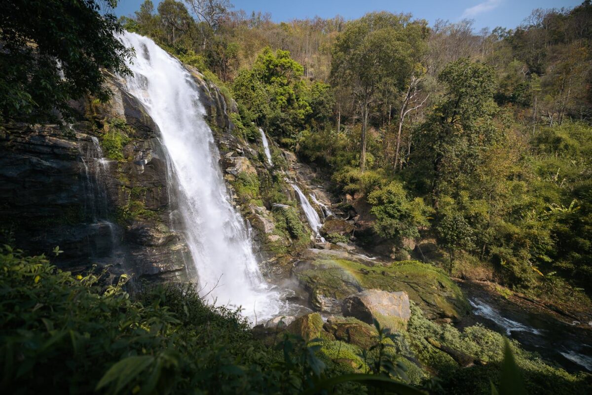 Wachirathan Waterfall in Doi Inthanon, Thailand