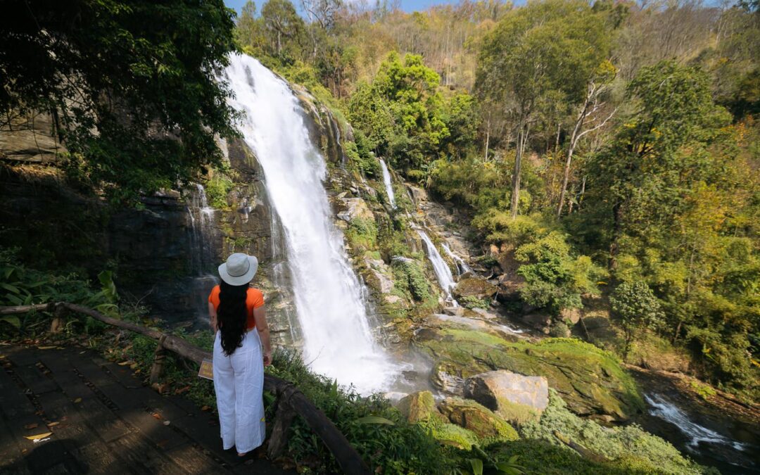 Wachirathan Waterfall in Doi Inthanon, Thailand