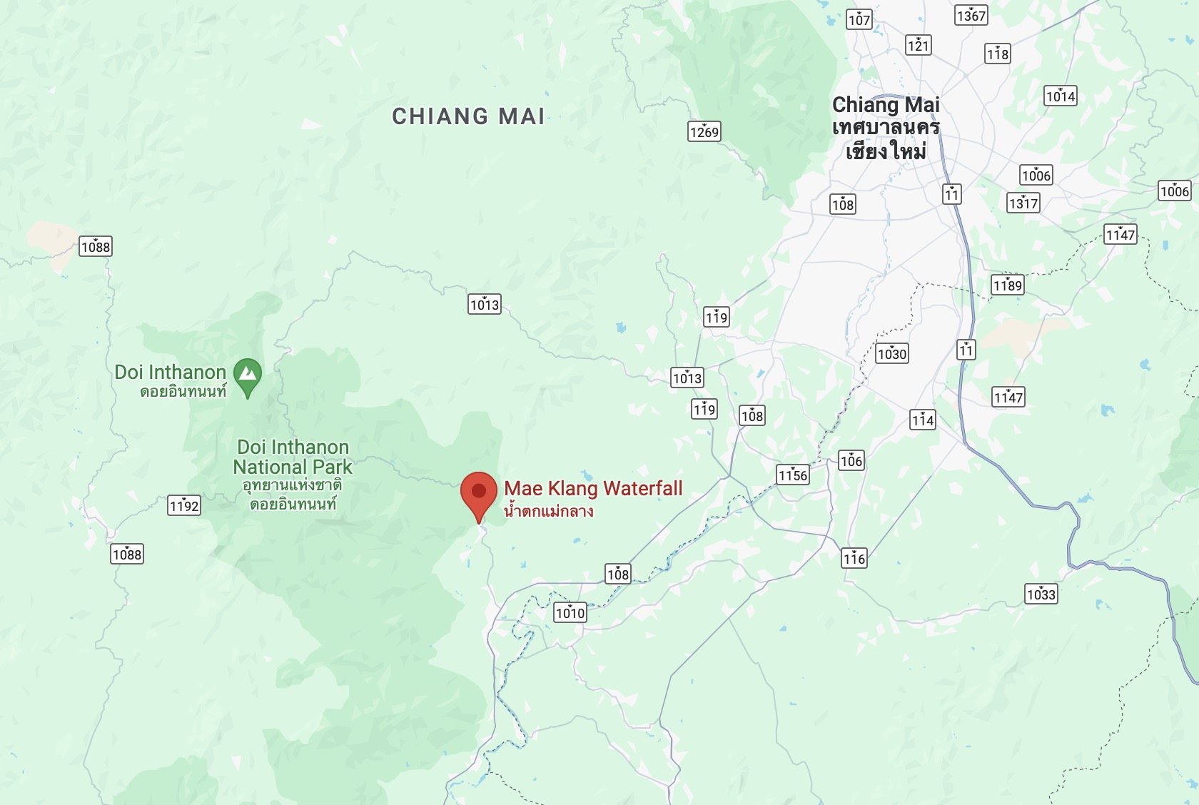 Visiting Mae Klang Waterfall in Doi Inthanon, Thailand