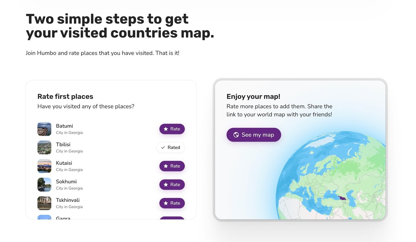 Humbo Review: Making a Countries Visited Map