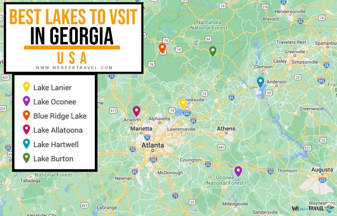 6 BEST Lakes in Georgia with Cabins & Waterfront Rentals