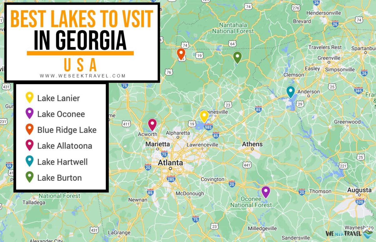 6 BEST Lakes in Georgia with Cabins & Waterfront Rentals