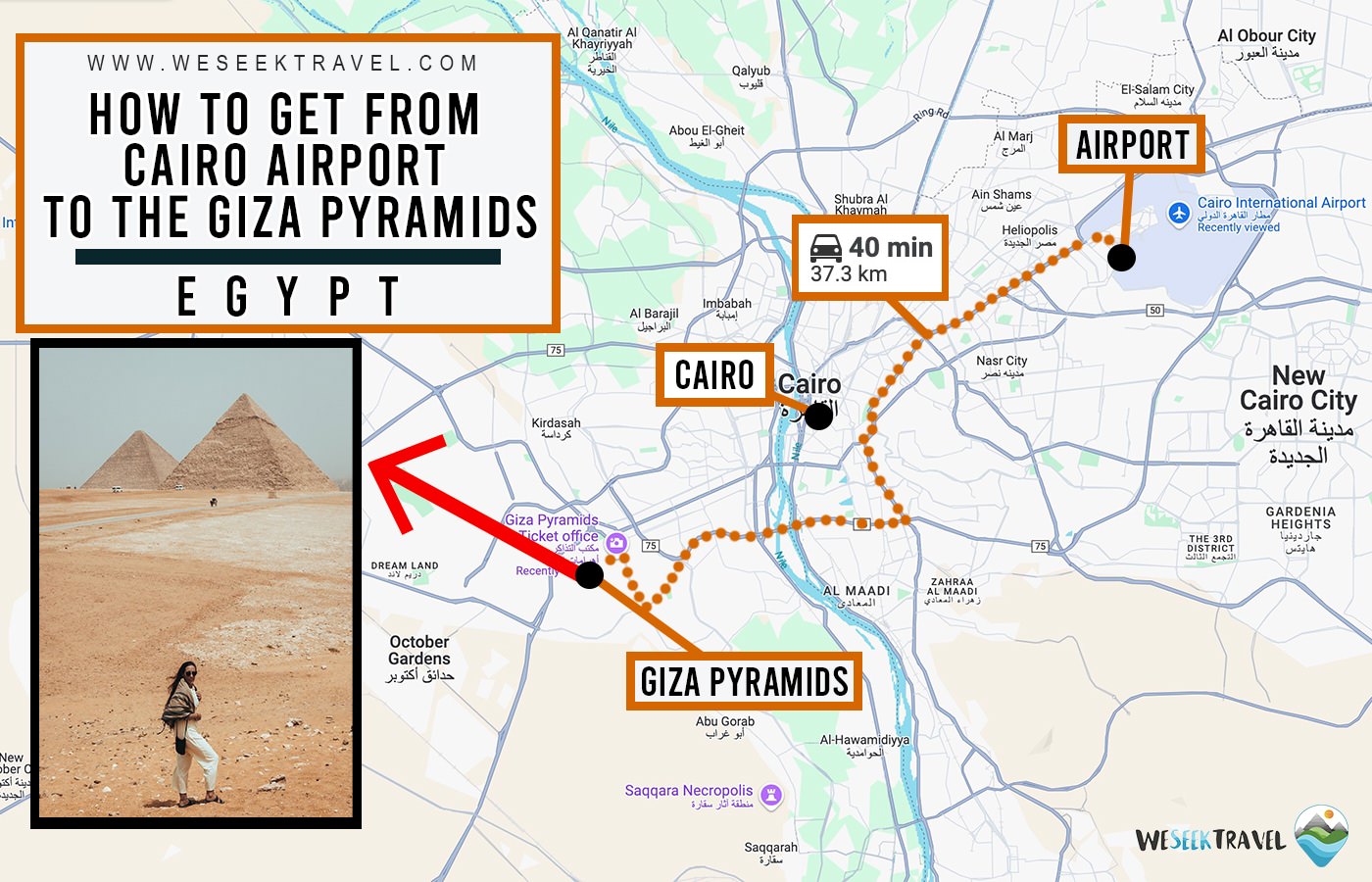 How to Get from Cairo Airport to the Giza Pyramids